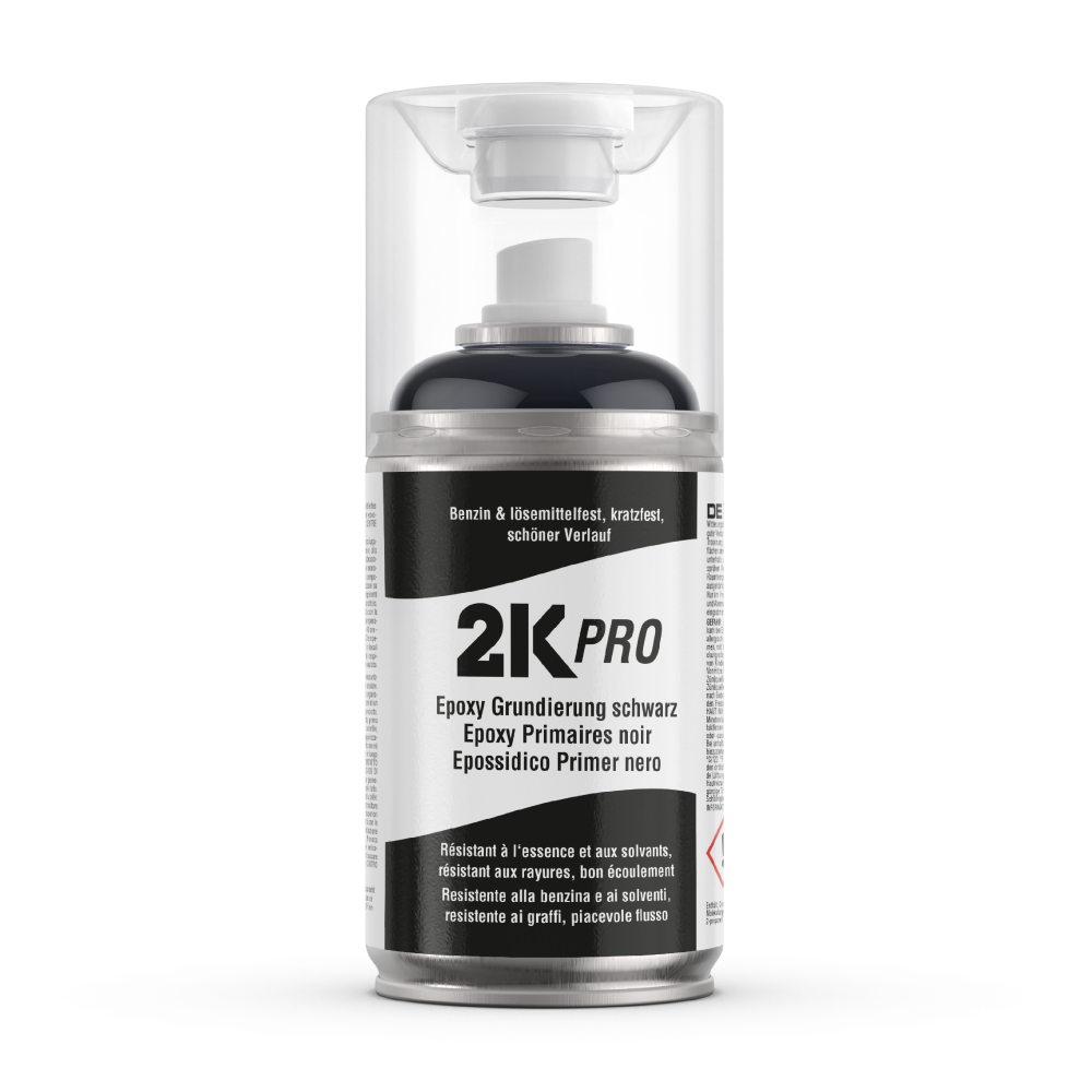 2K PRO epoxy primer spray - black 250 ml