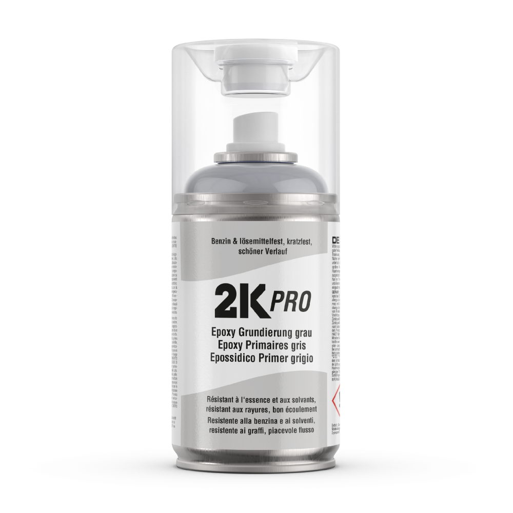2K PRO apprêt époxy en aérosol - gris 250 ml