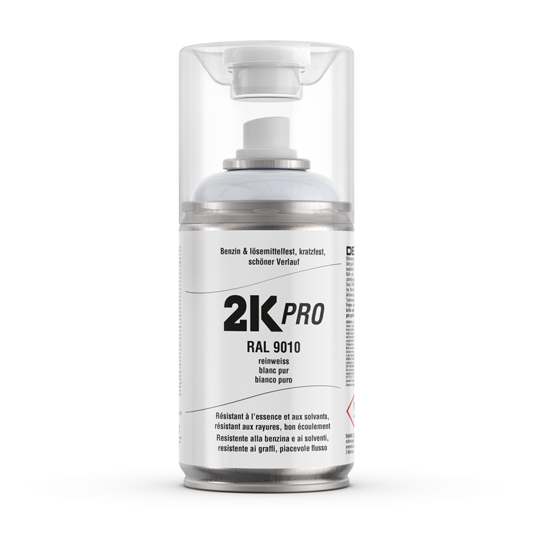 2K-PRO PU two-component polyurethane spray paint - pure white